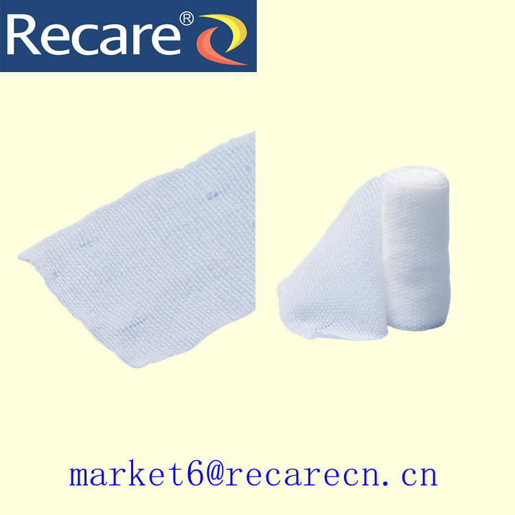 gauze roller bandage white common mediplast cotton wrap
